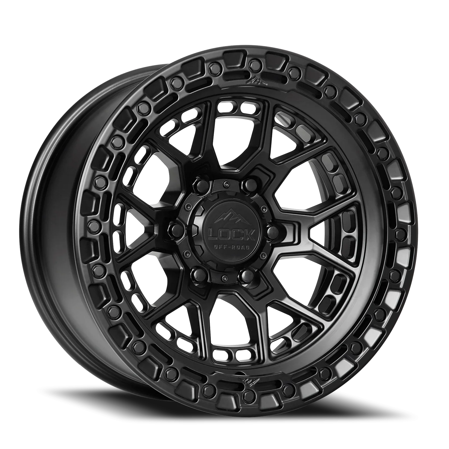 Lock Offroad Commando MB 17x9 +0 6x135mm 87.1mm Matte – Real Tire ...